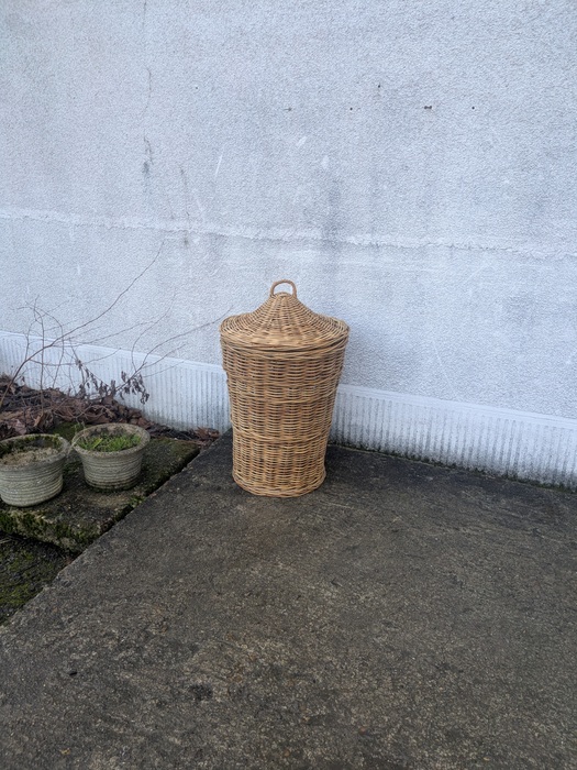 Panière en osier, corbeille - La petite Brocanteuse