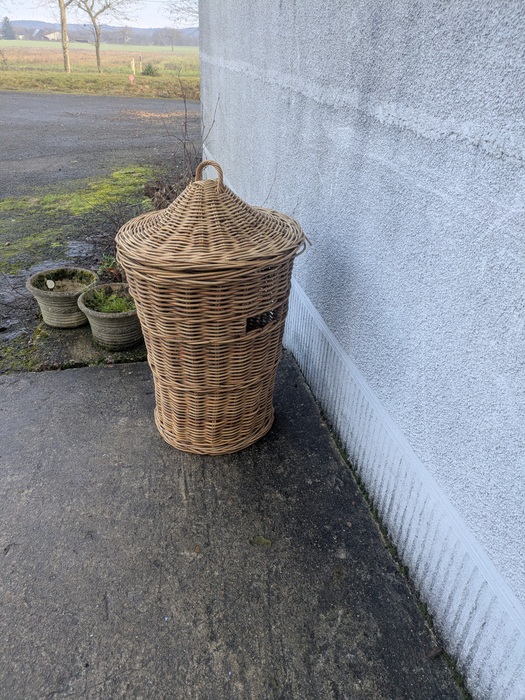Panière en osier, corbeille - La petite Brocanteuse