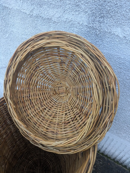 Panière en osier, corbeille - La petite Brocanteuse